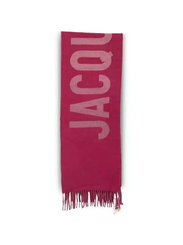 Jacquemus Logo Jacquard Scarf - Pink