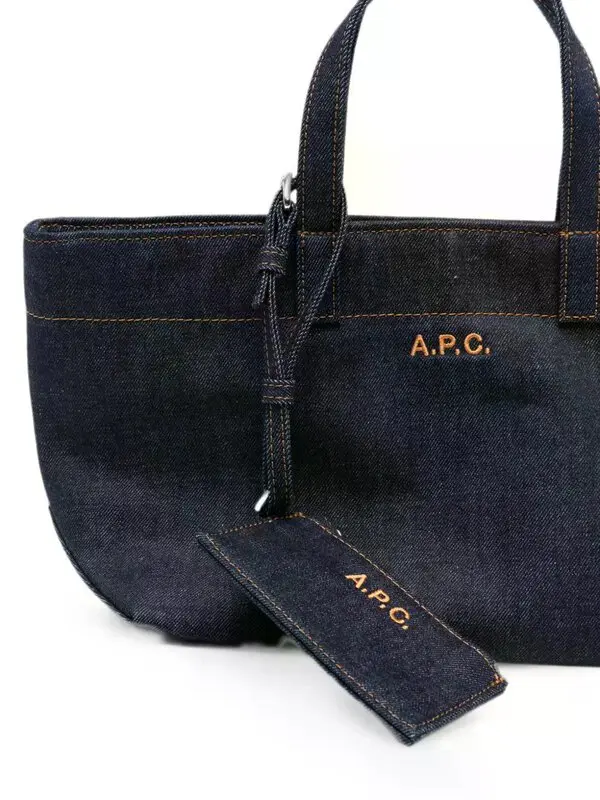 A.p.c. Small Le Drummer Denim Tote Bag