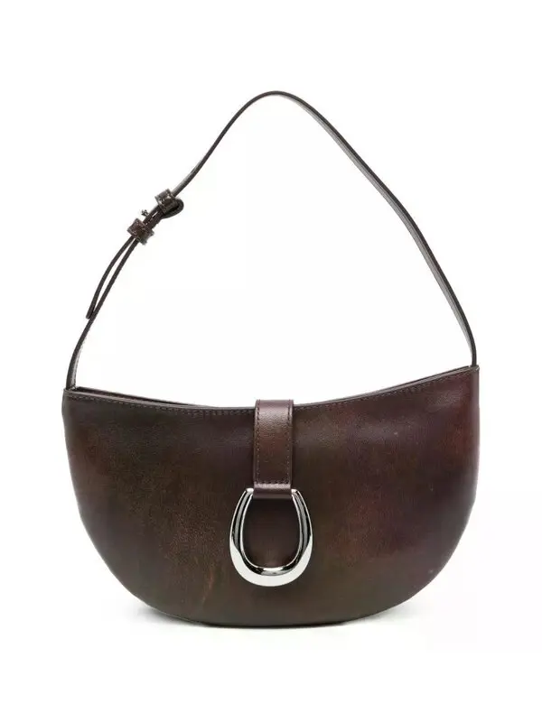 Staud Harlow Leather Shoulder Bag - Brown