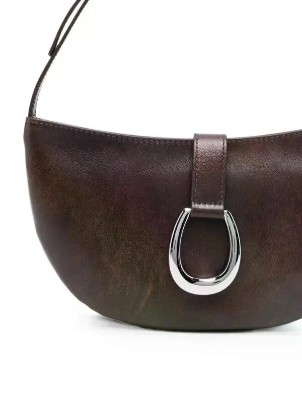 Staud Harlow Leather Shoulder Bag - Brown