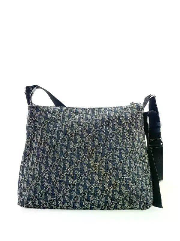 Dior Trotter Oblique Monogram Pattern Shoulder Bag - Blue