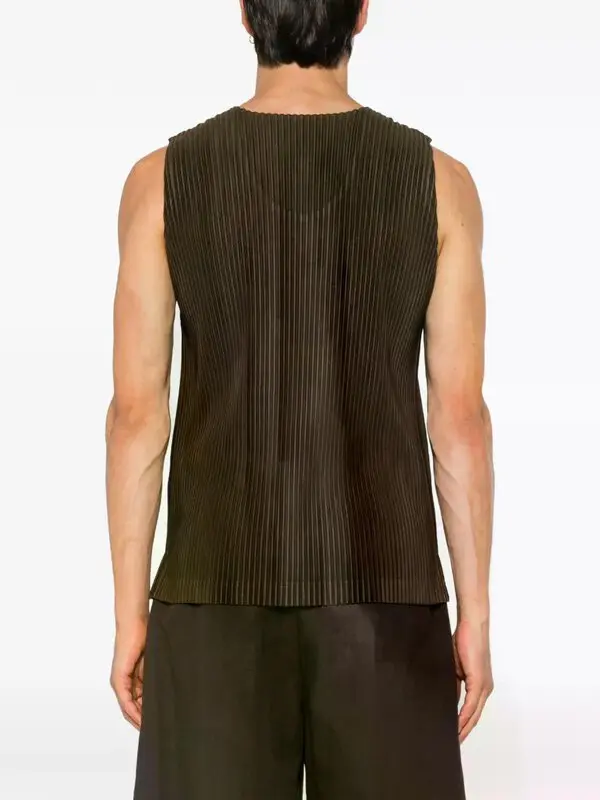 Issey Miyake Plissé-effect Tank Top