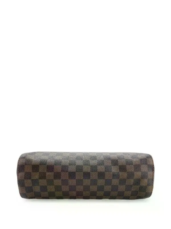 LOUIS VUITTON Damier Ebene Canvas Pm Portobello Tote Bag - Brown