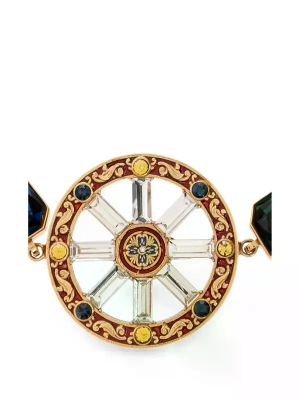 Dolce & Gabbana Crystal-embellished Dg Logo Bracelet