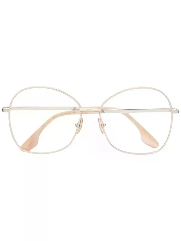 Victoria Beckham Round Frame Glasses - Metallic