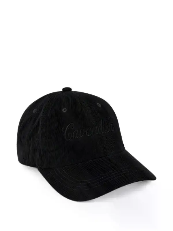 CAVENDISH Logo-embroidered Corduroy Baseball Cap