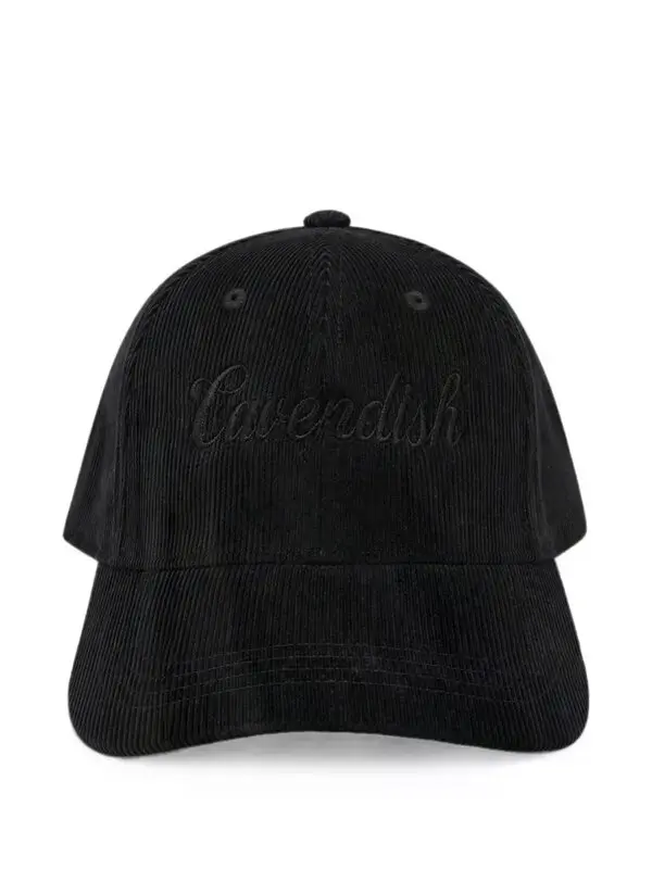 CAVENDISH Logo-embroidered Corduroy Baseball Cap