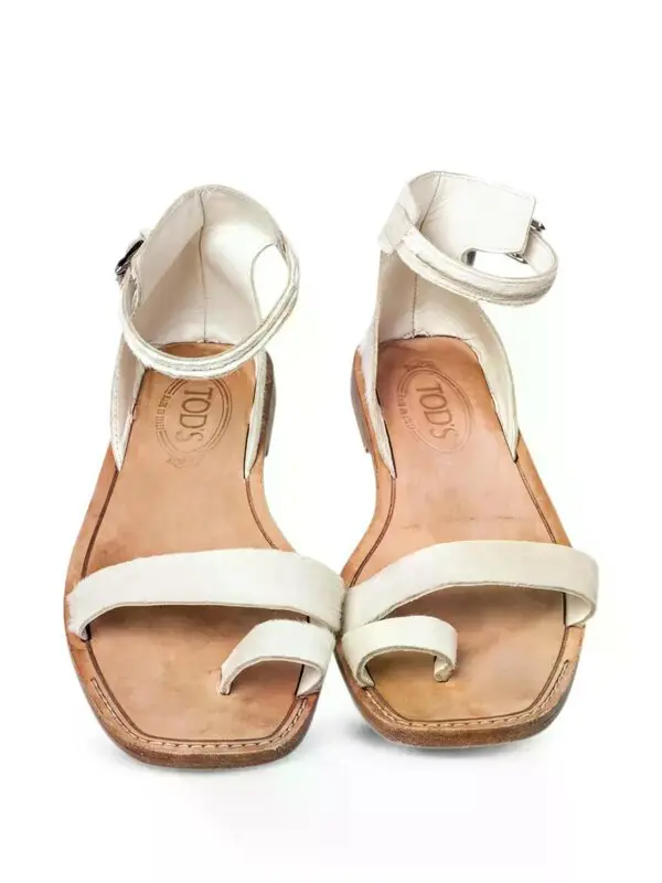 TOD'S Calf Hair Ankle Strap Sandals