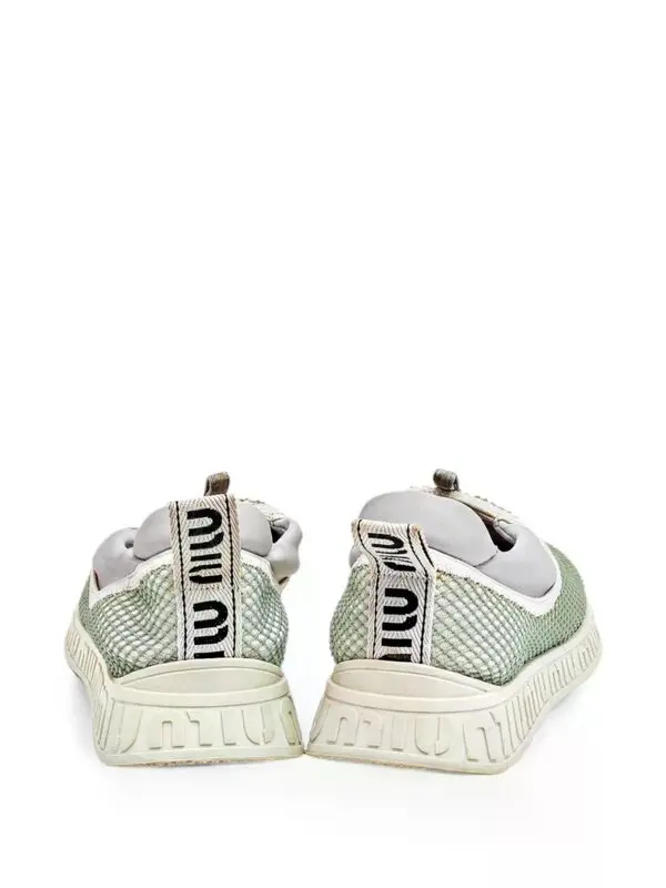 Miu Miu Crystal-embellished Mesh Sneakers