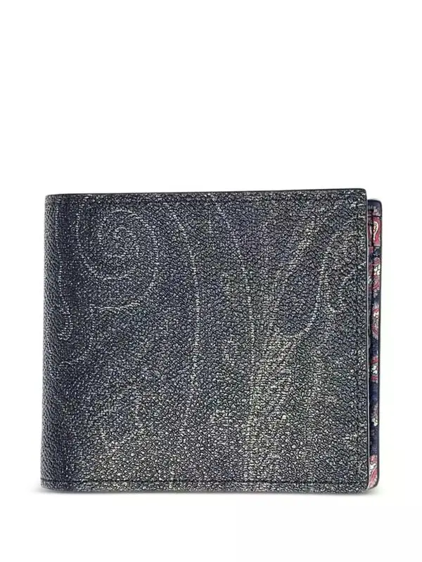 Etro Arnica Paisley-print Wallet - Black