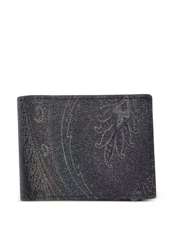 Etro Arnica Paisley-print Wallet - Black