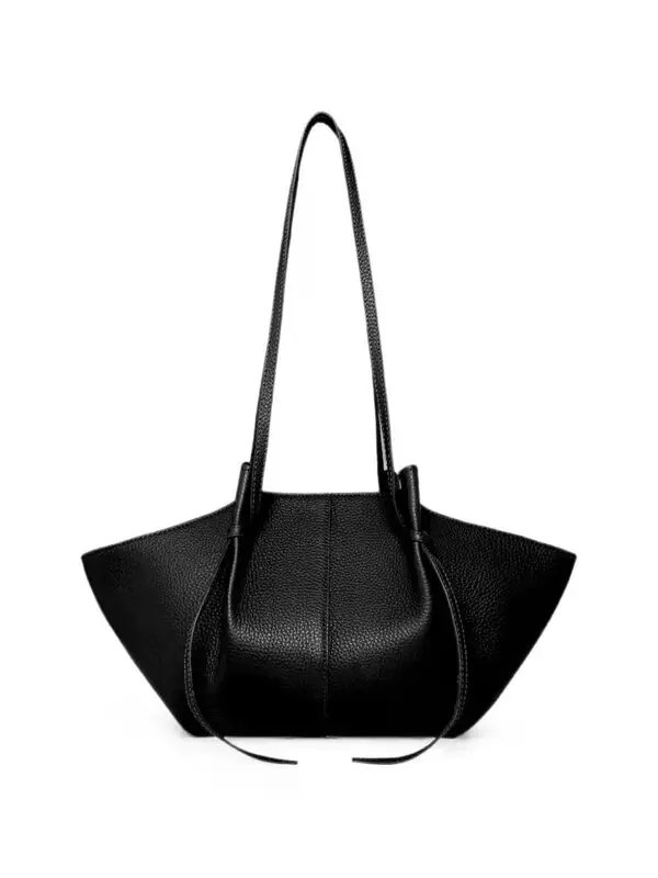 Yuzefi Pleated Shoulder Bag - Black