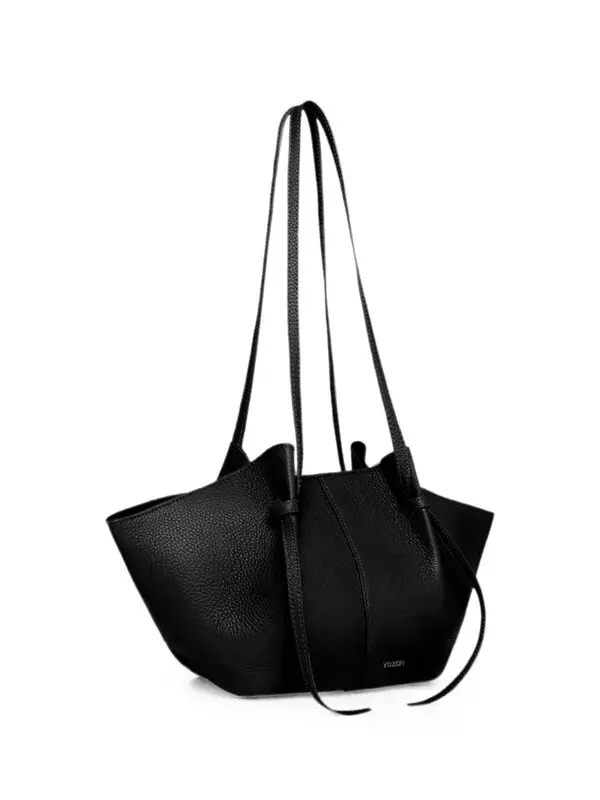 Yuzefi Pleated Shoulder Bag - Black