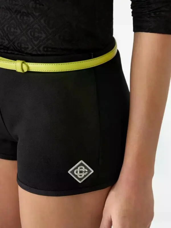 Casablanca Logo-plaque Belted Shorts