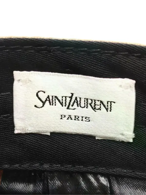 Saint Laurent Varsity Logo-patch Cap