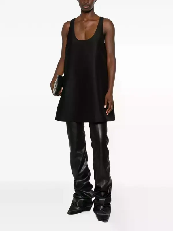 Balenciaga Scoop Neck A-line Mini Dress