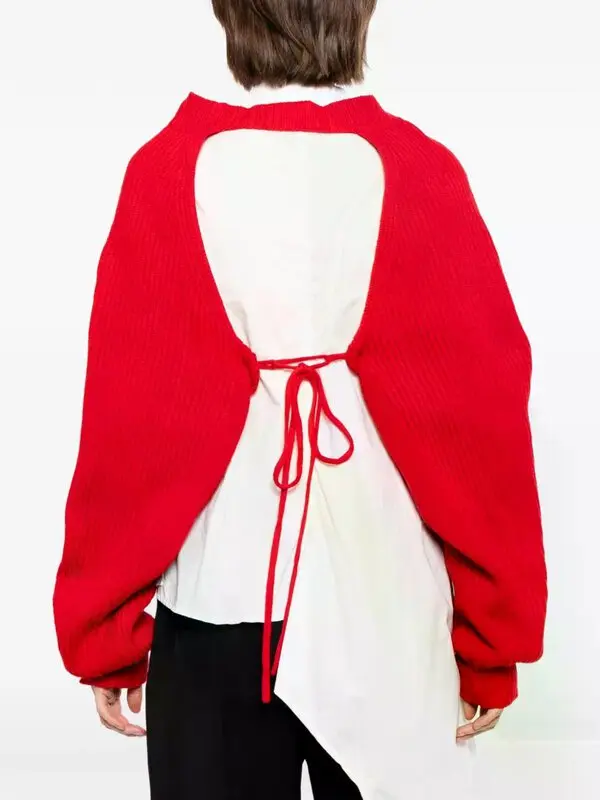 Yohji Yamamoto Supreme Backless Cropped Sweater