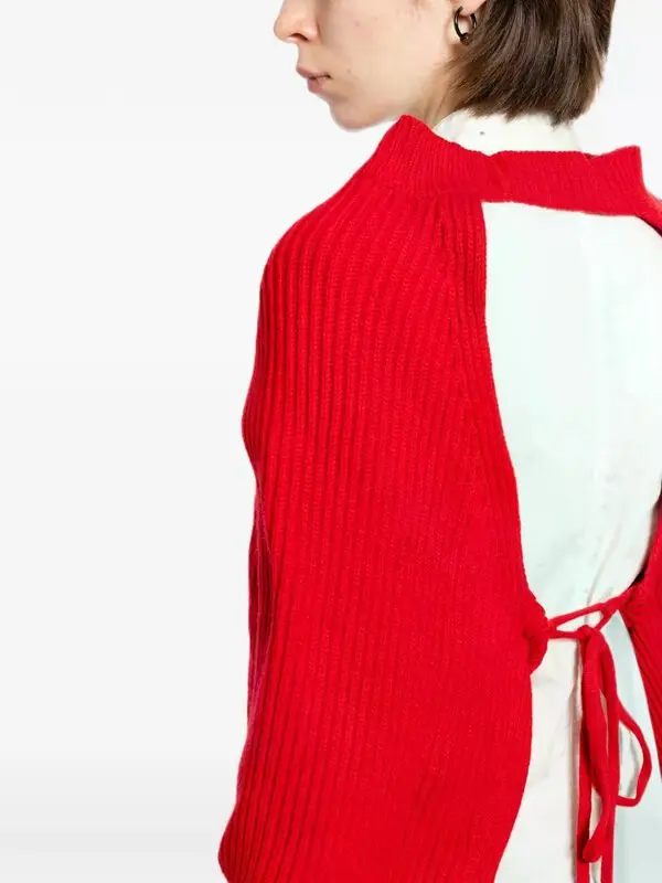 Yohji Yamamoto Supreme Backless Cropped Sweater