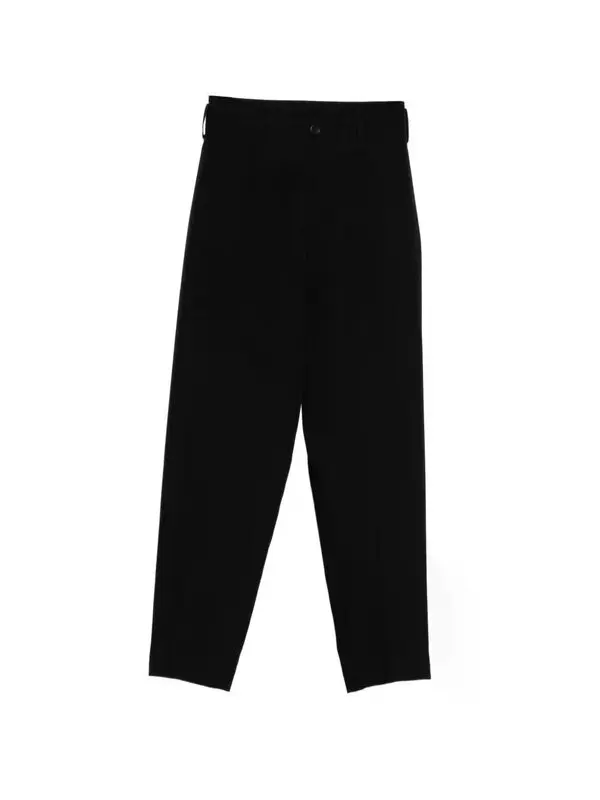 Yohji Yamamoto Basic Gabardine Trousers - Black