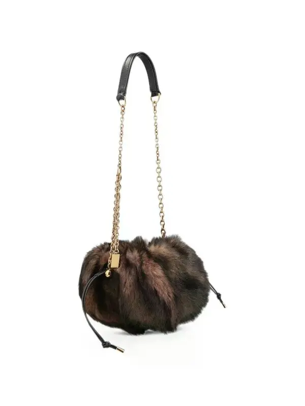 Chloé Fur-effect Chain-link Shoulder Bag