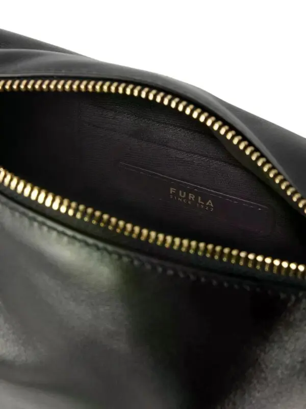 Furla Mini Talia Leather Cross Body Bag - Black