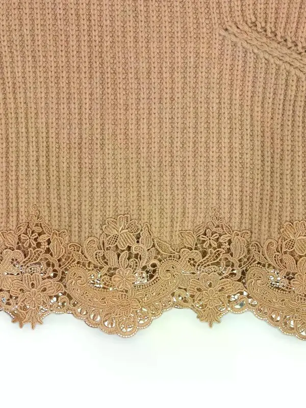 Chloé Lace-trim Button-detail Sweater