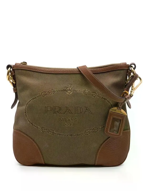 Prada 2010-2026 Canvas Canapa Logo Crossbody Bag