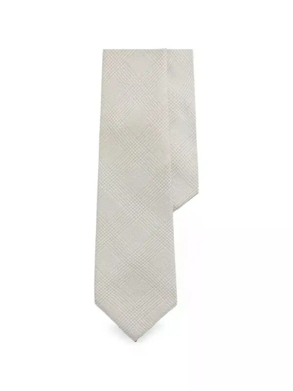 Ralph Lauren Purple Label Glen Plaid Tie - Neutrals
