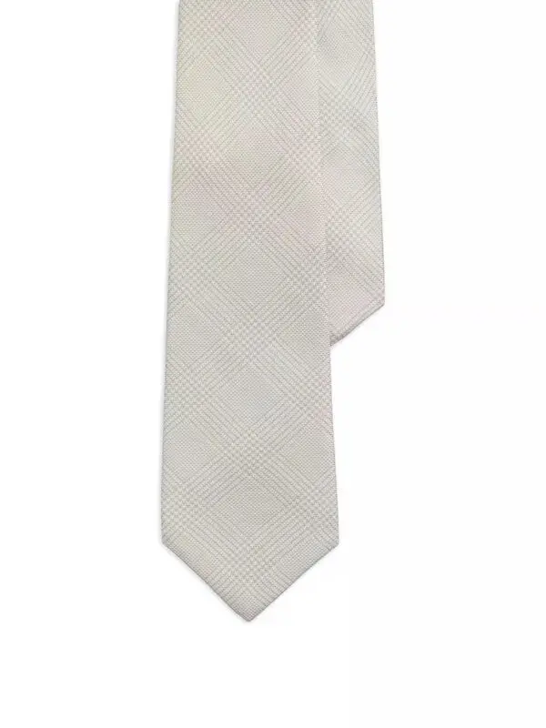Ralph Lauren Purple Label Glen Plaid Neck Tie - Neutrals
