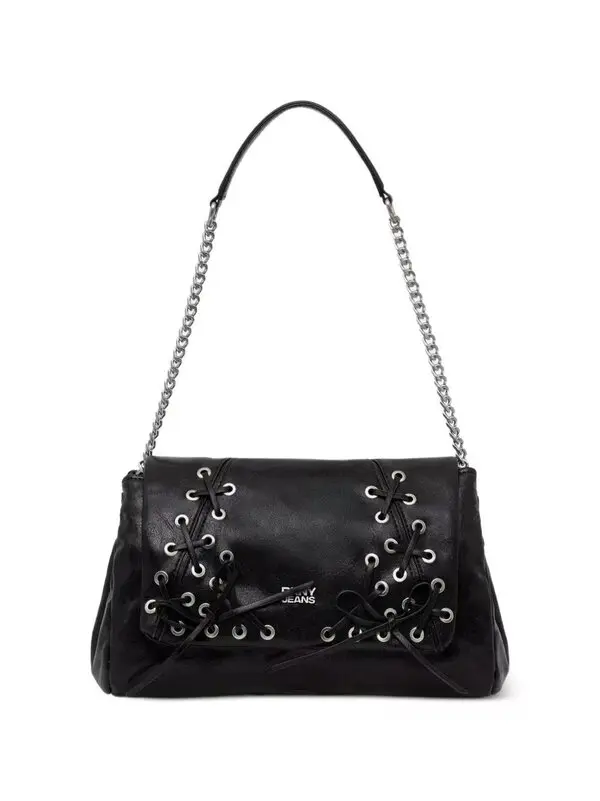 Dkny Lace-up Detail Shoulder Bag