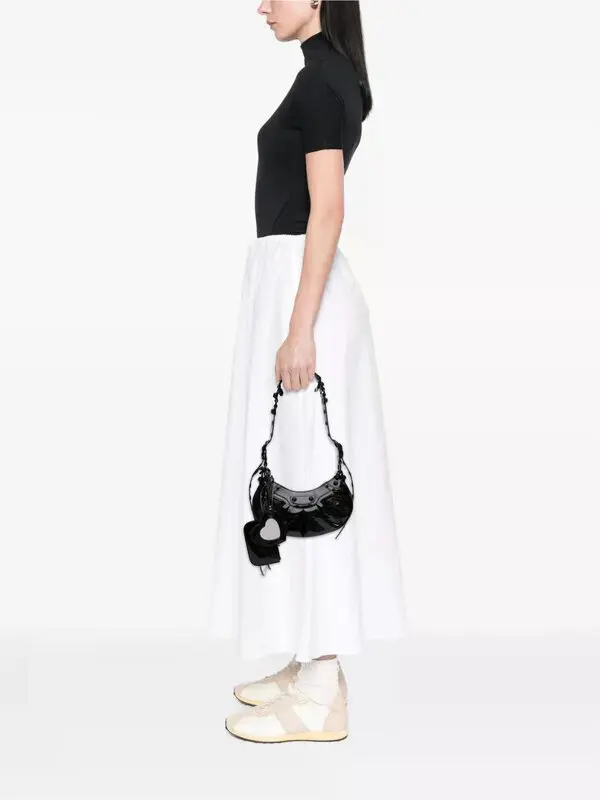 Balenciaga Patent Motocross Le Cagole Xs Crossbody Bag - Black