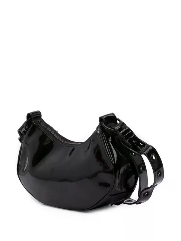 Balenciaga Patent Motocross Le Cagole Xs Crossbody Bag - Black