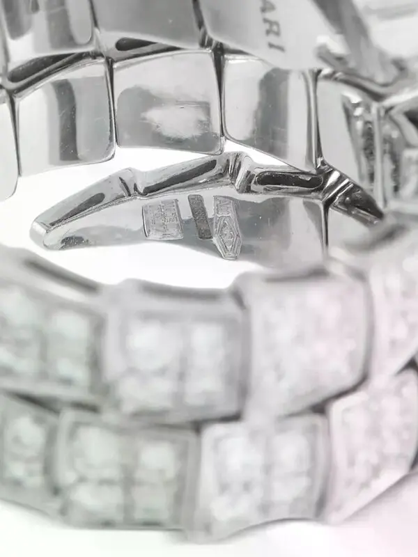 BVLGARI Serpenti Diamond Ring In 18k White Gold