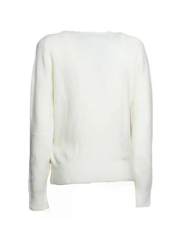 MC2 SAINT BARTH Round Neck Fine Knit Long Sleeve Sweater