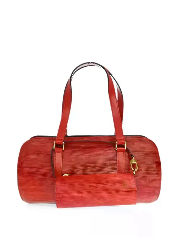 LOUIS VUITTON 1996 Soufflot Shoulder Bag - Red