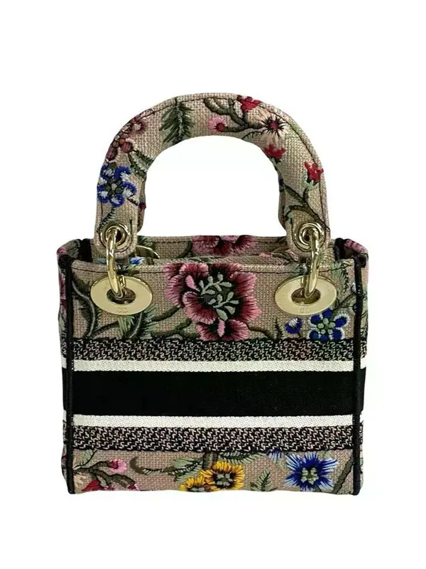 Dior Mini Lady D Lite Satchel - Neutrals
