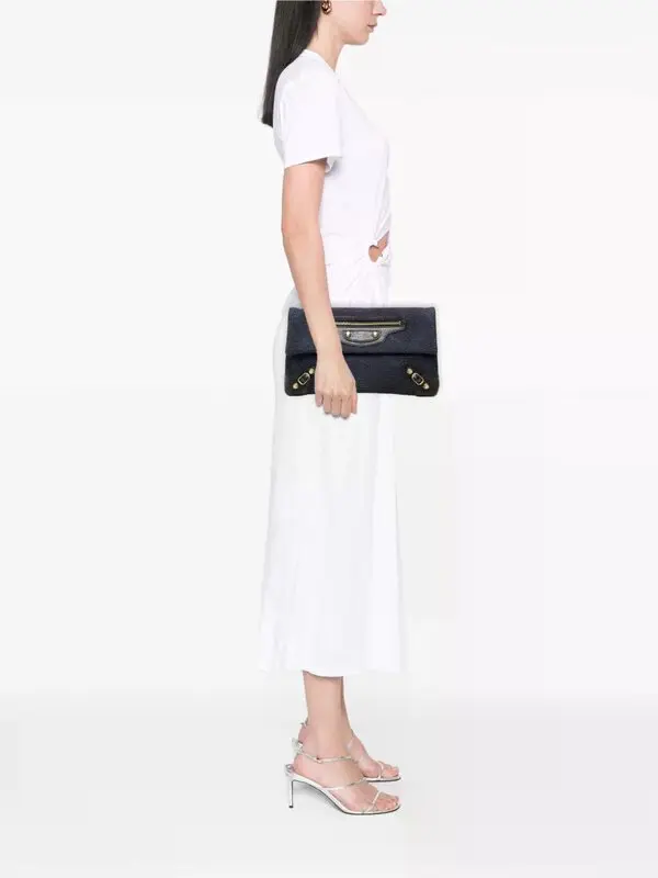 Balenciaga Canvas Motocross Giant 12 Envelope Clutch Bag