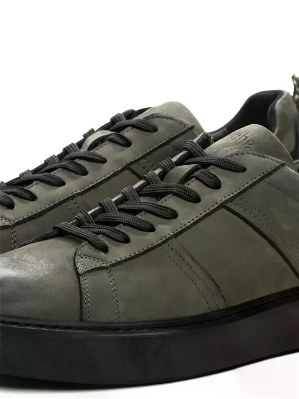 POCHE PARIS Lace-up Panelled Sneakers