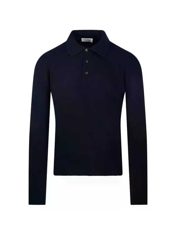 ROBERTO COLLINA Long-sleeve Polo-collar Sweater