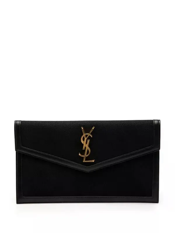 Saint Laurent 2020 Canvas Uptown Pouch Clutch Bag