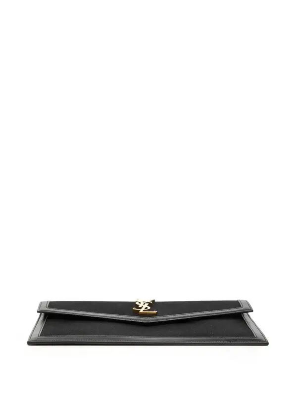 Saint Laurent 2020 Canvas Uptown Pouch Clutch Bag