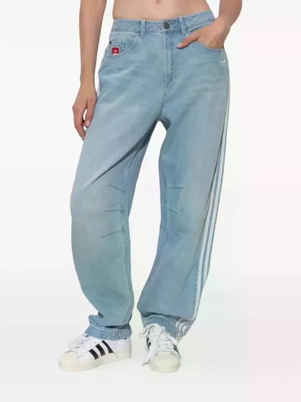 Adidas X Coca-cola Panelled Jeans With Side Stripe