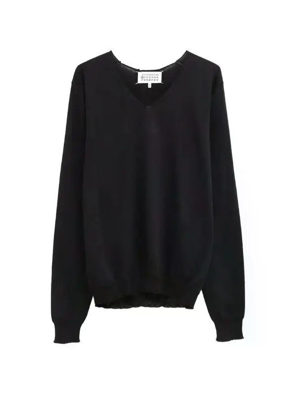 MAISON MARGIELA V-neck Long Sleeve Sweater