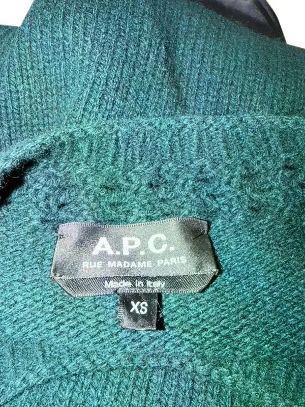 A.p.c. Janet Eyelet Detail Crew Neck Sweater