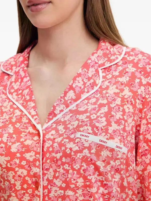Dkny Floral-print Pajama Set