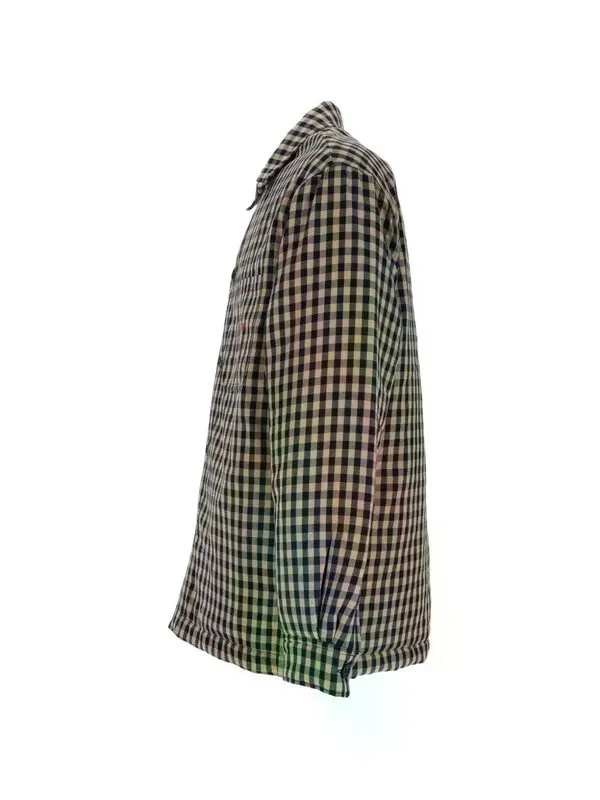Drole De Monsieur Check Slogan-print Overshirt