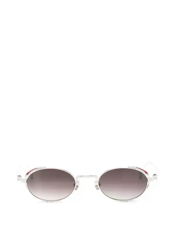 Matsuda Engraved-frame Oval-frame Sunglasses - Silver