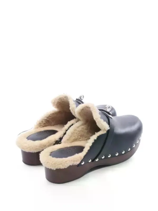 Hermès 2000s Carlotta Kelly Mules - Black