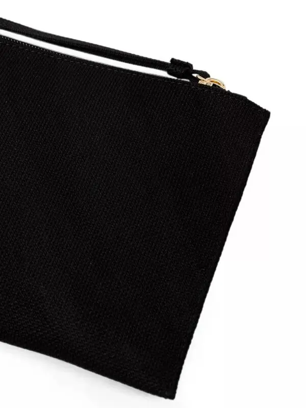 Patrizia Pepe Logo-intarsia Knitted Make-up Bag