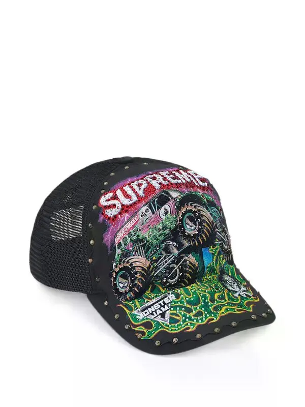 Supreme X Monster Jam Grave Digger Mesh-back Cap - Black